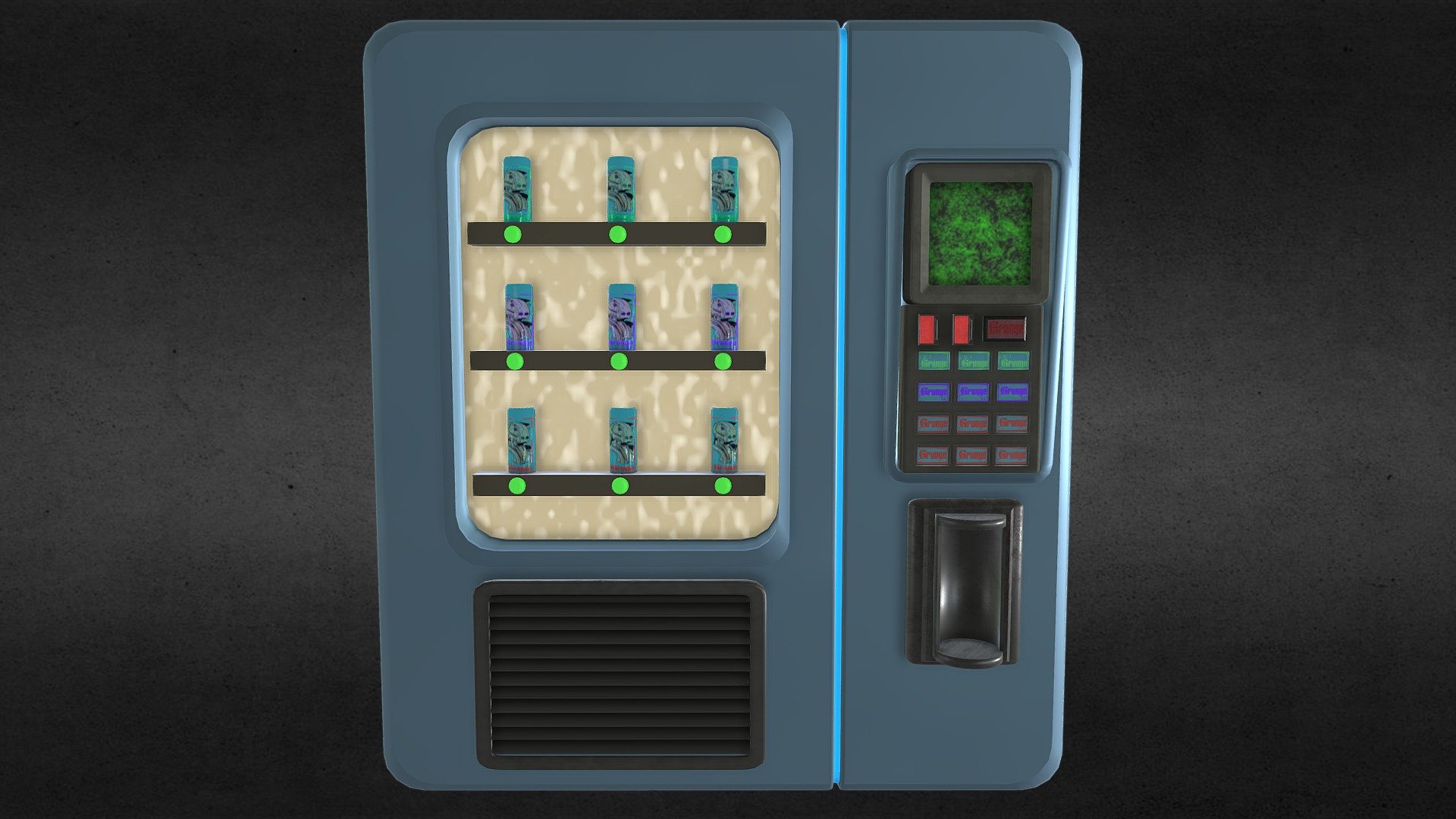 retro cyberpunk vending machine - Download Free 3D model by franklin ...
