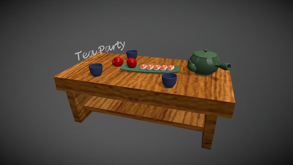Tea Party - 3D model by Oddbjørn Borge-Jensen (@oddbjornborg) [f87fa5c ...