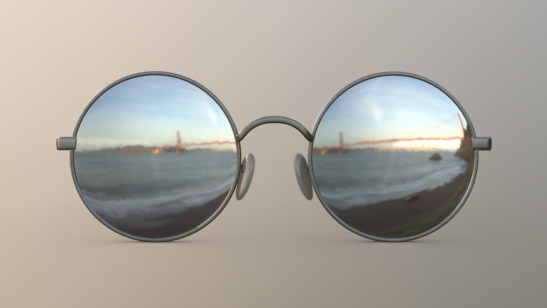 Sunglasses Round Classic - Buy Royalty Free 3D model by 3Dee ...