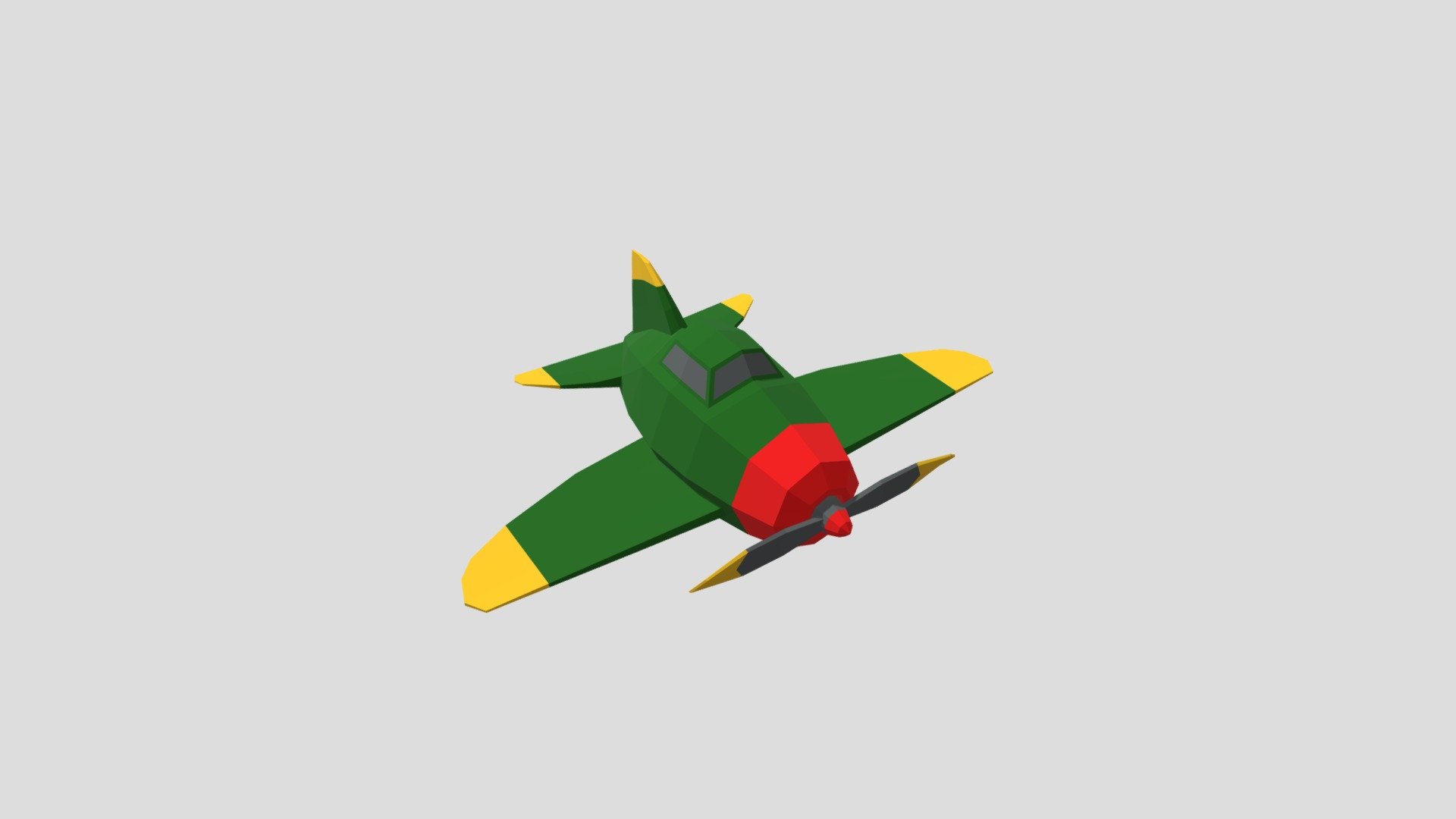 Low Poly Plane - 3D model by d3stryr7 [f883cf1] - Sketchfab