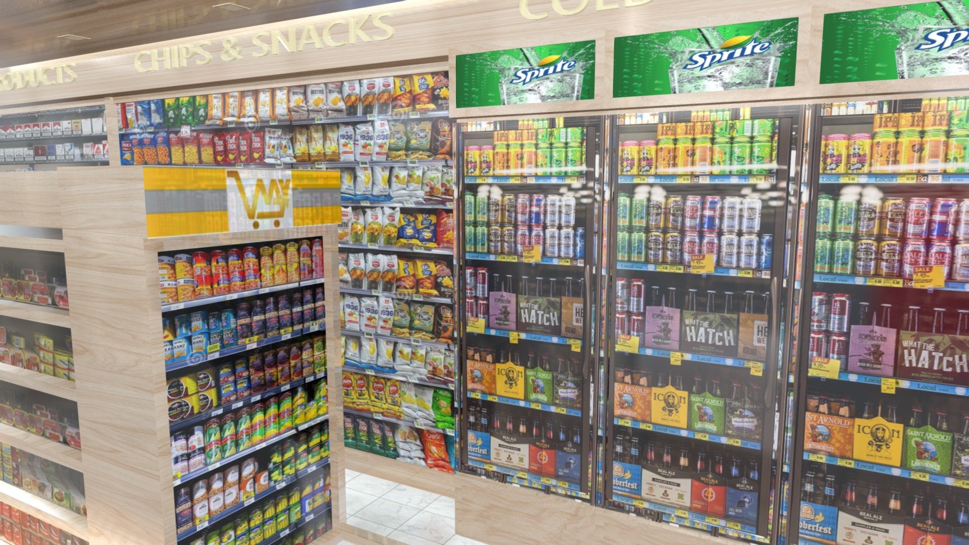 Mini mart - Download Free 3D model by Pasha (@Pasha.) [f884b04] - Sketchfab