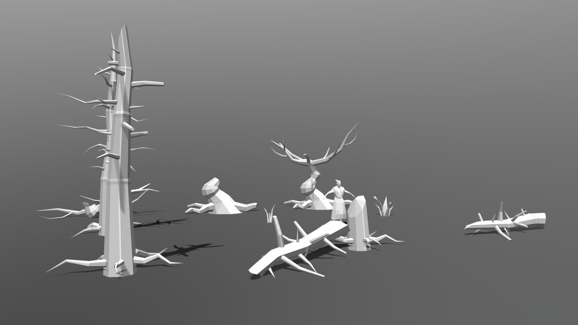 Swamp Tree Pack - 3D model by andrei.arhir [f8858f5] - Sketchfab