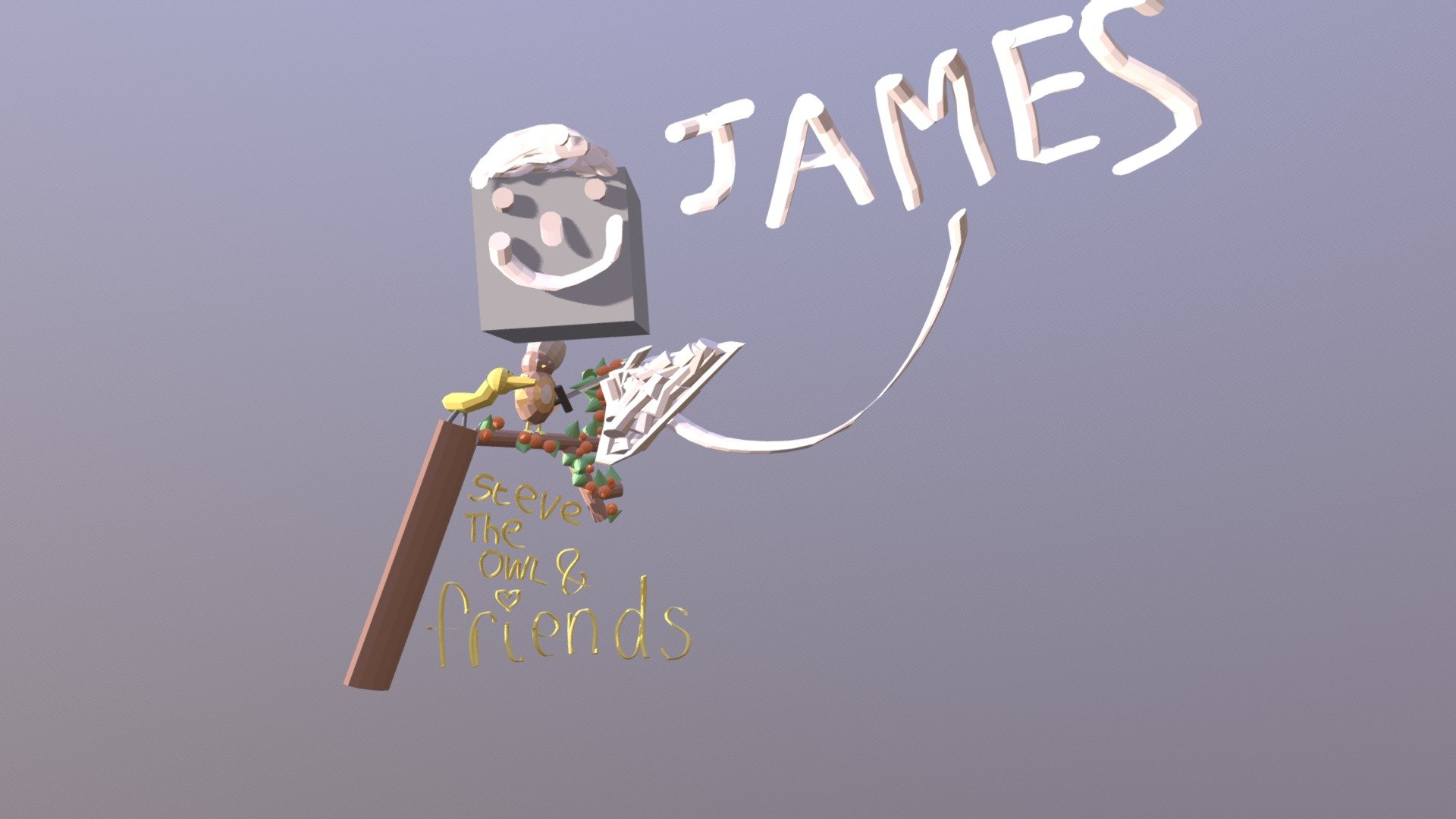 Steve the owl and friends - Download Free 3D model by collusion ...