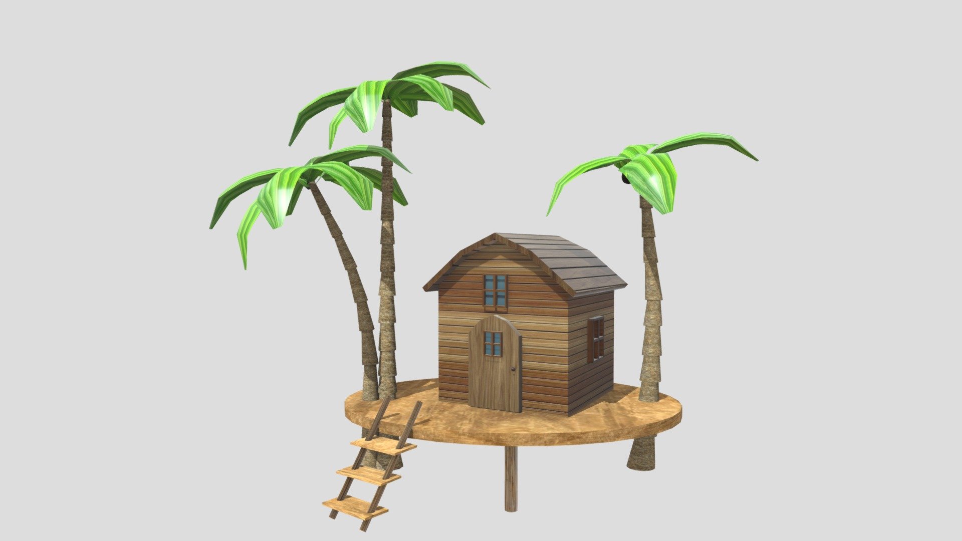 Tree House - 3D model by Mdaniela [f8876bb] - Sketchfab