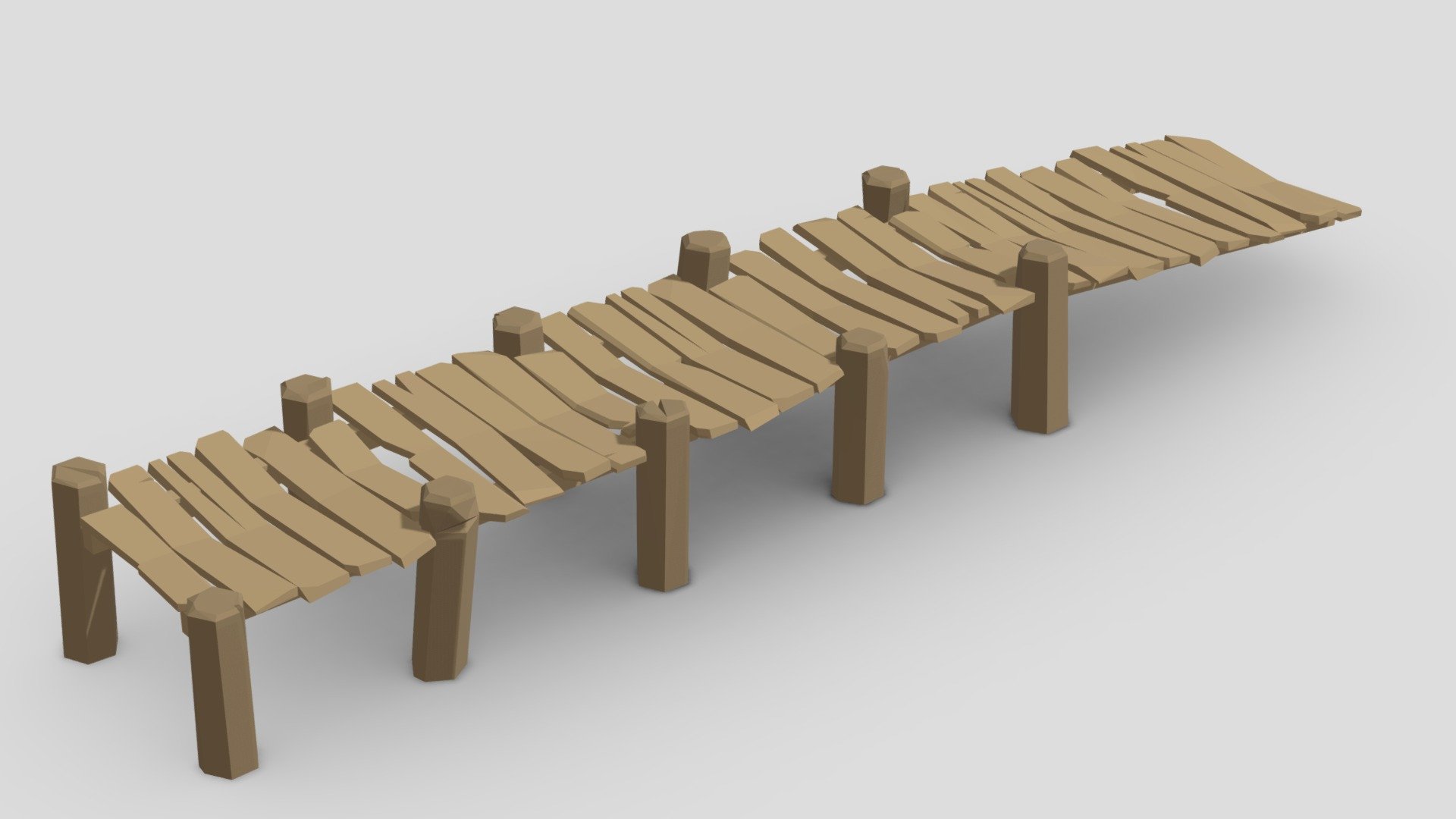 Wooden dock low poly - Buy Royalty Free 3D model by MDev (@mdevelopers ...