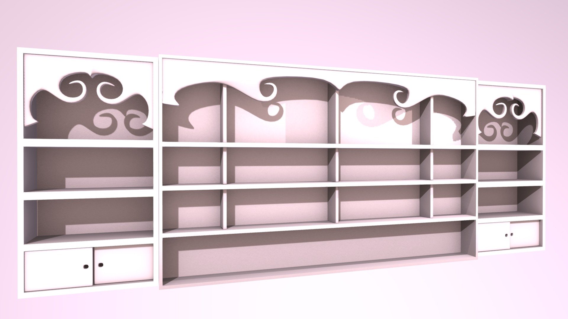 Arcane Bookshelf - 3D model by Sarah Aller (@slaller) [f88baee] - Sketchfab
