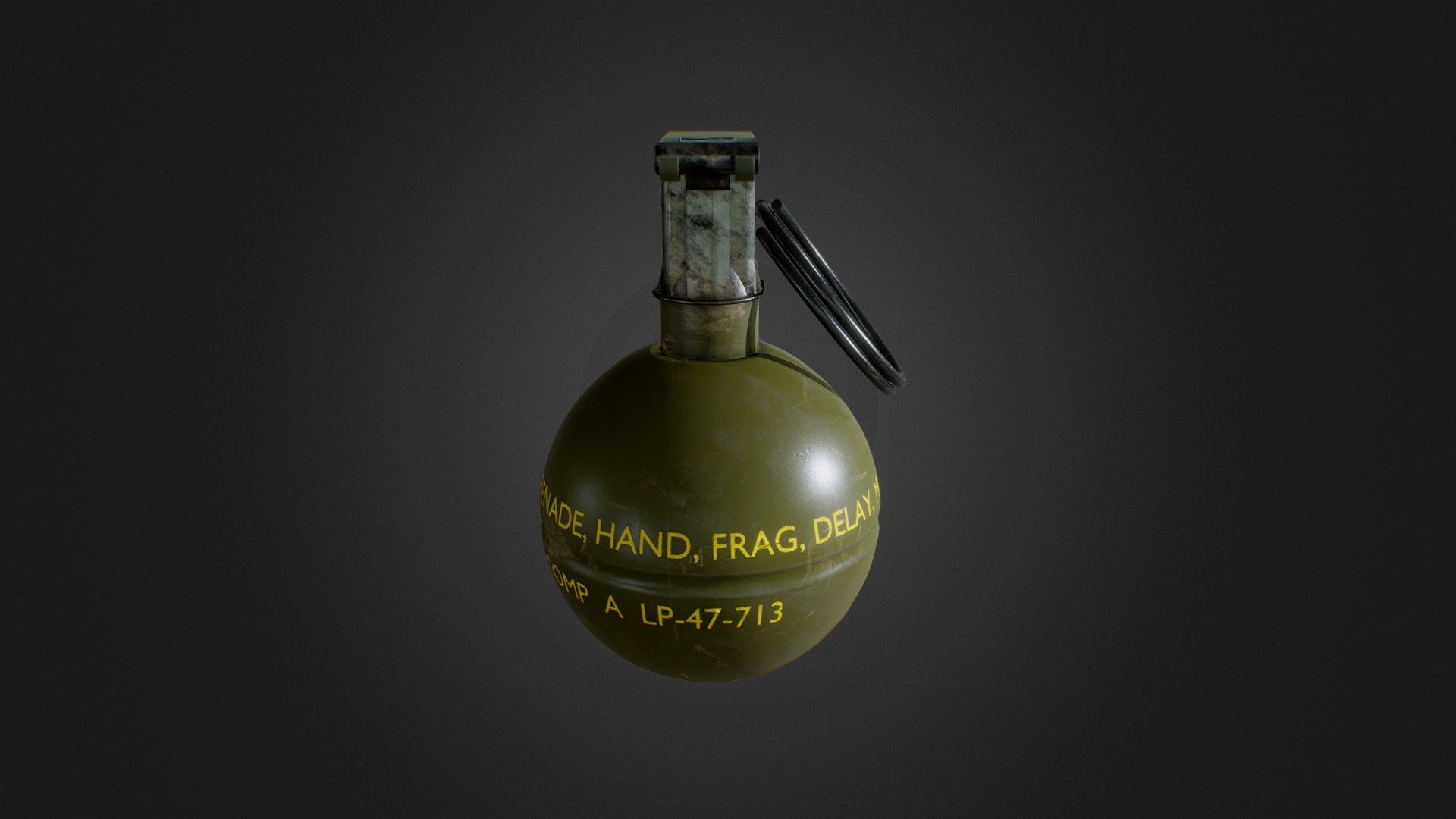 M67 Frag Grenade - 3D model by santechik [f88bec8] - Sketchfab