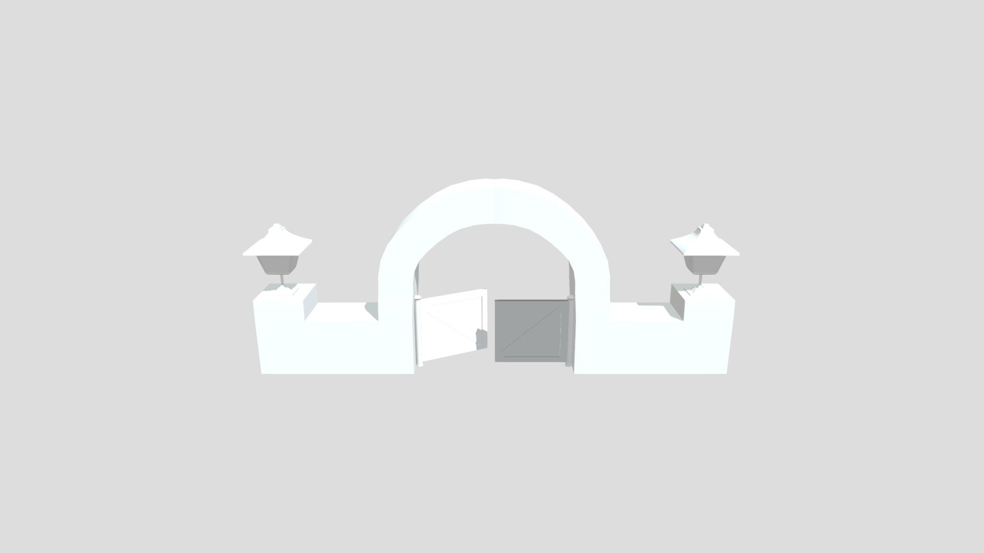 Main Gate 01 - Download Free 3D model by richbaca2345 [f88ca0a] - Sketchfab