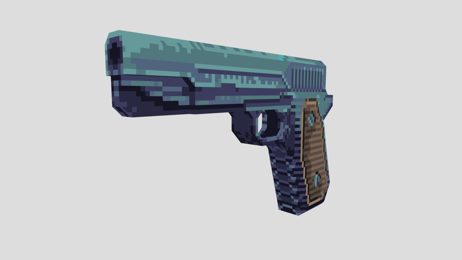 1911 Low Poly Pixel Texture - Download Free 3D model by mufasa.jones ...