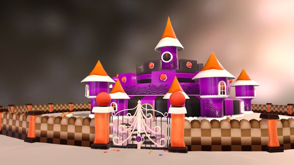 Twisted Candyland Castle - 3D model by MianartXII [f8904e2] - Sketchfab