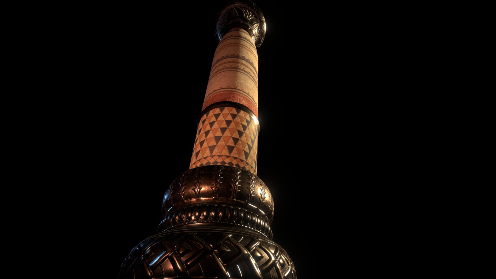 Assyrian Royal Column #01 - 3D model by The Ancient Forge (Svein ...