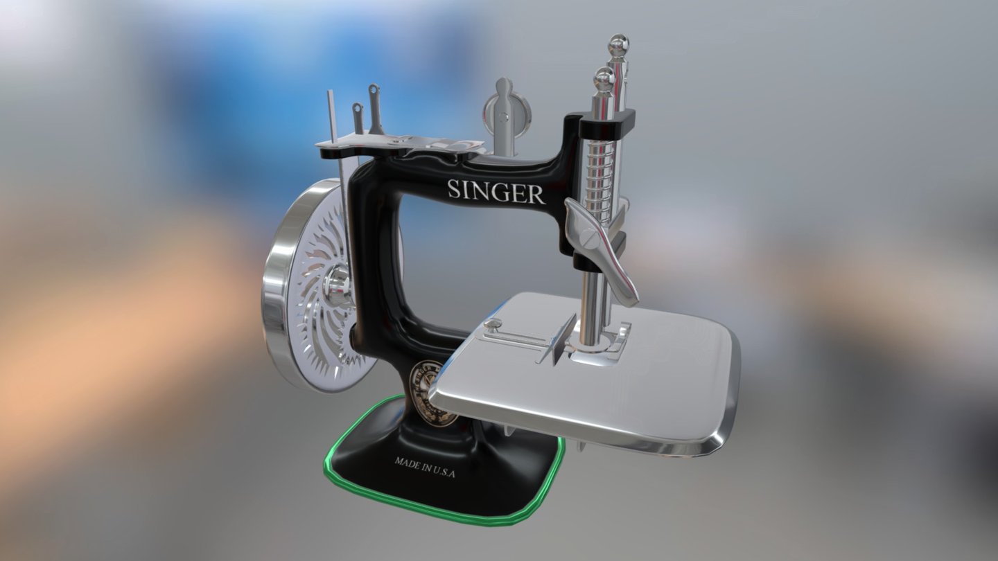 Old Sewing Machine - 3D model by delmsporillo (@delmarcheon) [f891783 ...