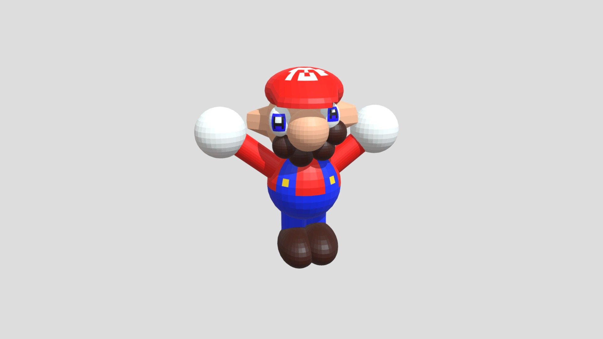 NEW MARIO MODEL (UNRIGGED) - Download Free 3D model by AIUM2 (@Yapoco ...