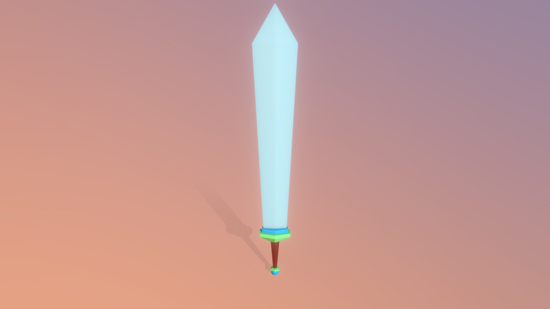 Simple Low-poly Sword - 3D model by Kad Lab (@kadlab) [f8935ab] - Sketchfab