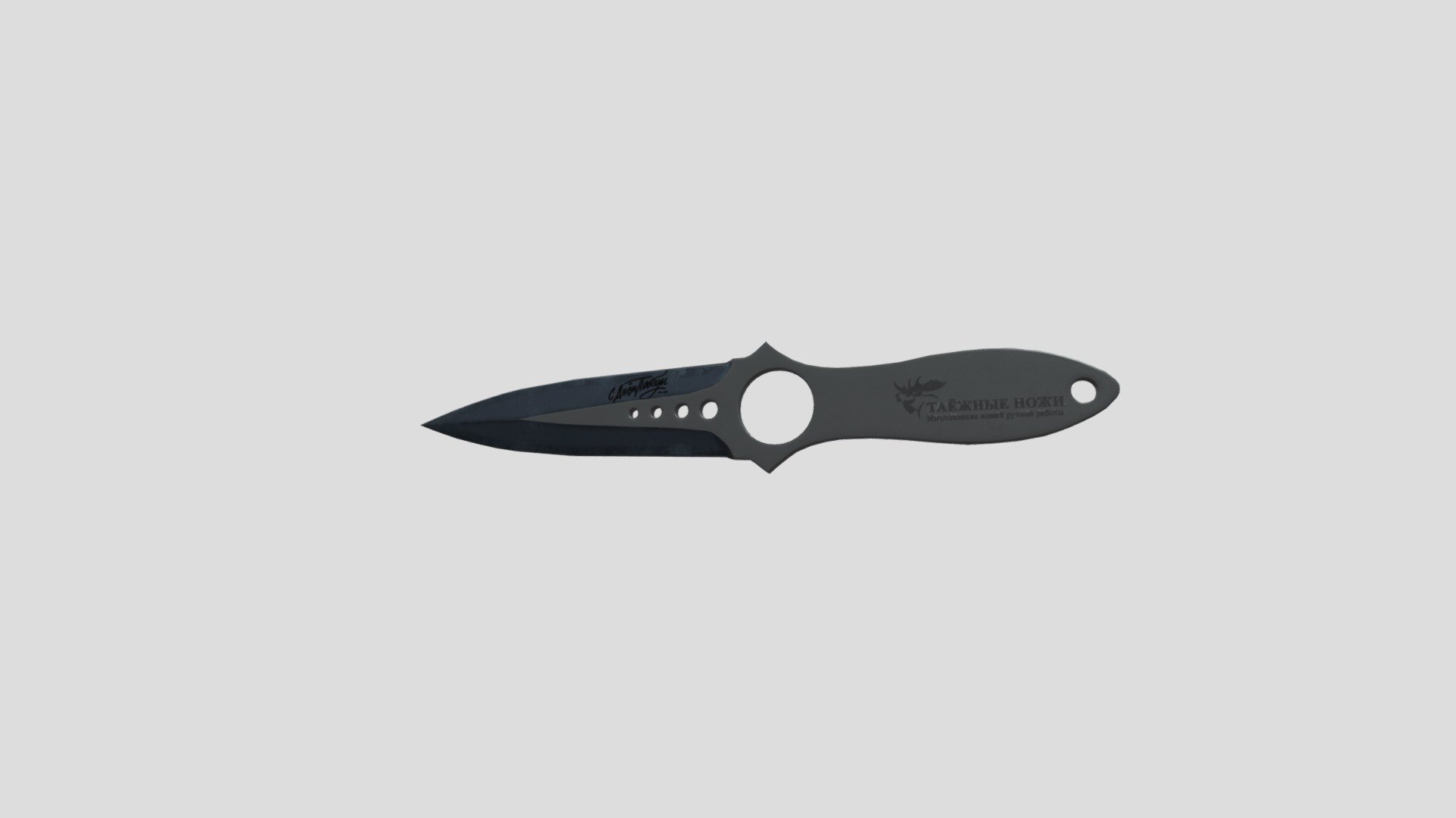 Combat Throwing Knife - 3D model by Macylevich Vladimir (@macylevich) [f894d1d] - Sketchfab