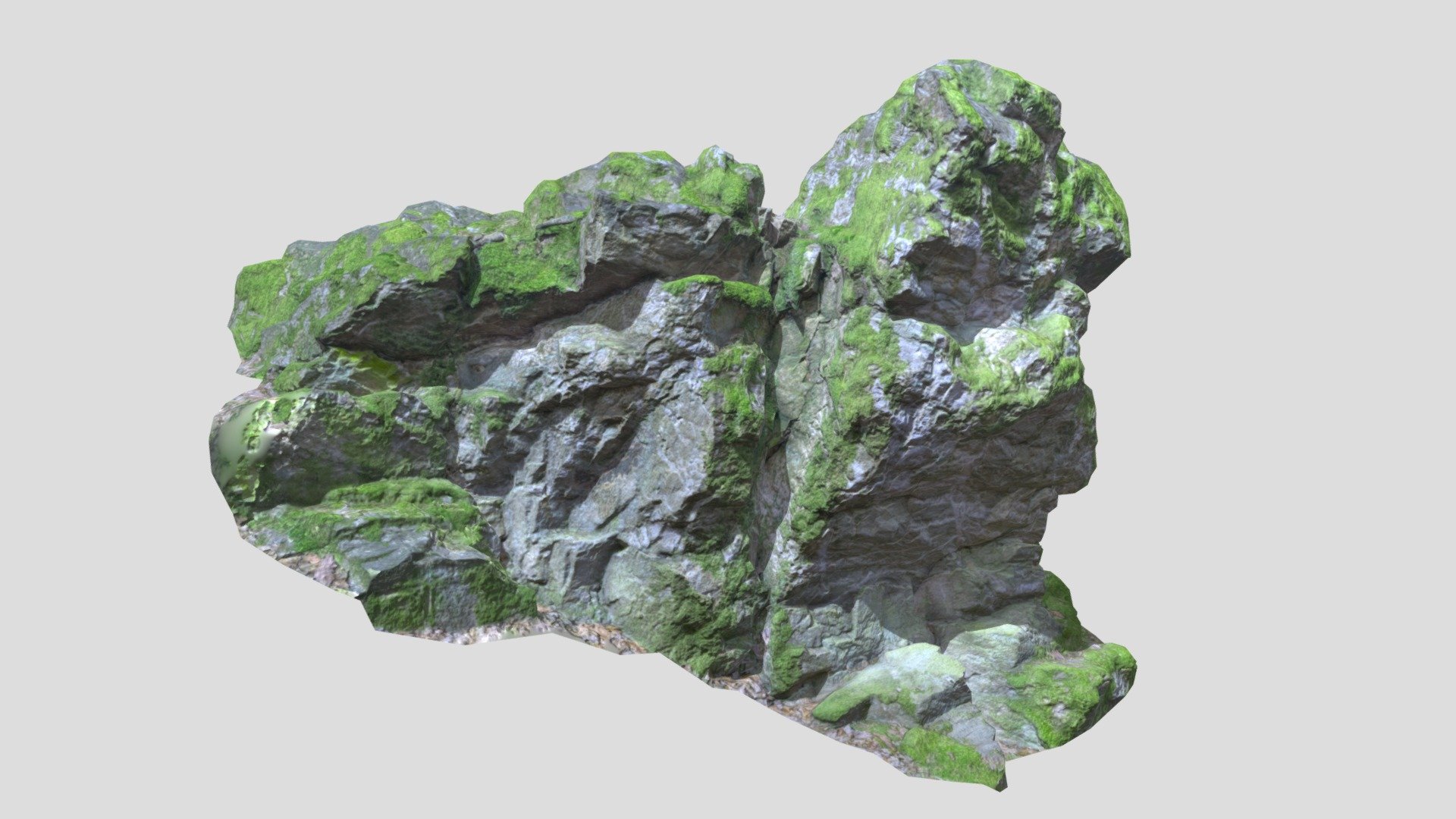 Mossy Forest Rock Cliff Scan - Buy Royalty Free 3D model by Per's Scan ...