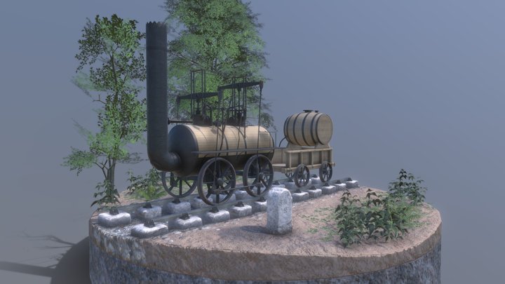 Steam-train 3D models - Sketchfab