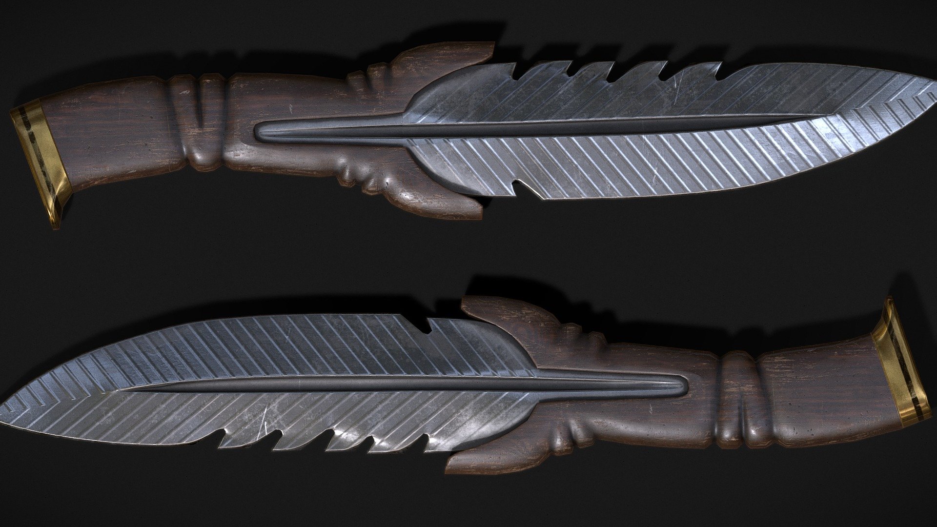 Fantasy Dagger Low Poly Game Asset - 3D model by Zhunder (@pribylyhk ...