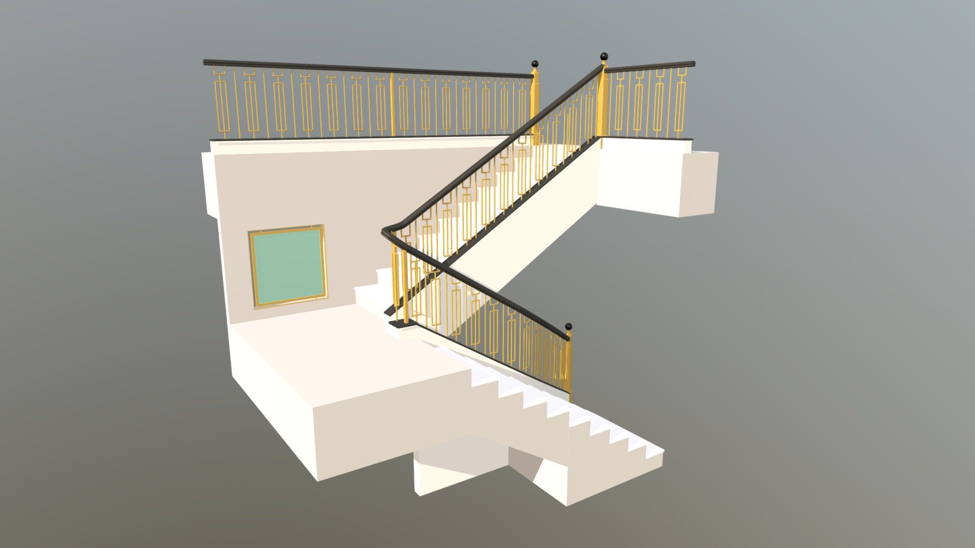 Master Stair Design REV. Summit Lot 1 - 3D model by ryanpendarvis ...