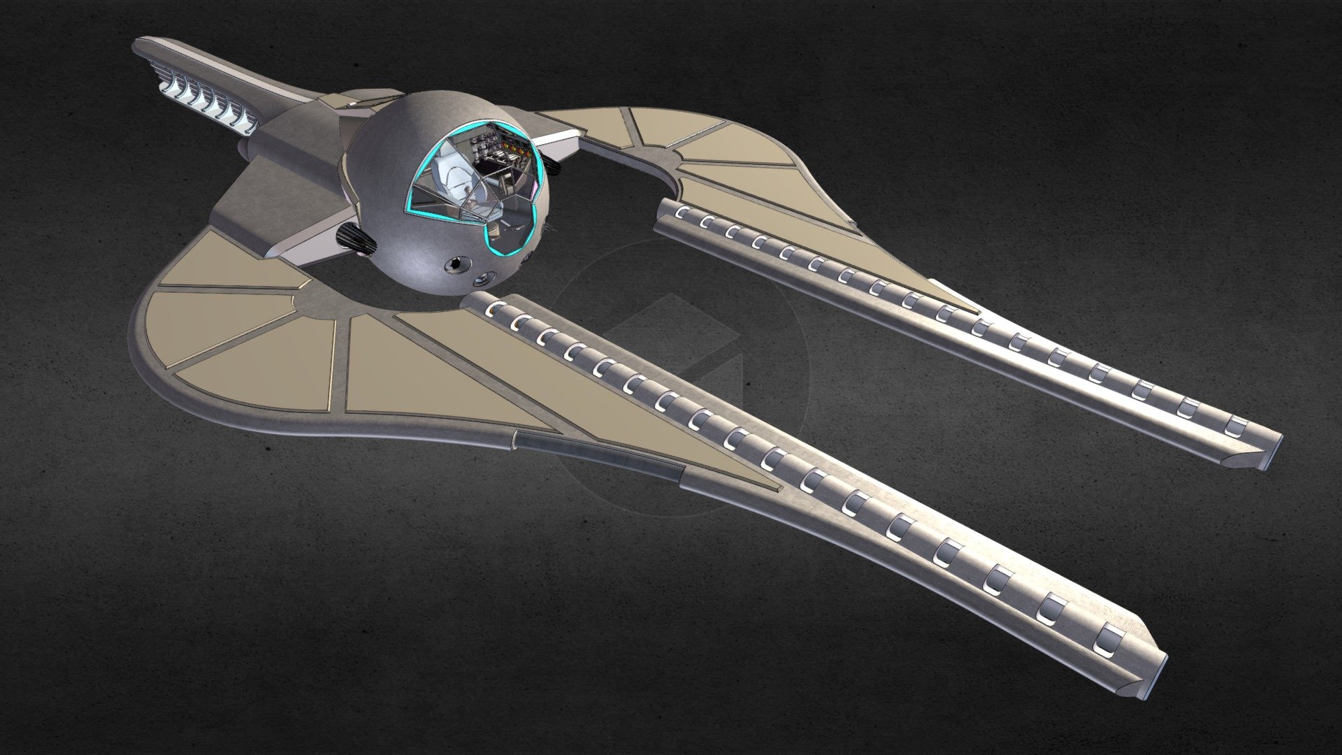 FIghter 1 - Download Free 3D model by WideFoot [f89e905] - Sketchfab