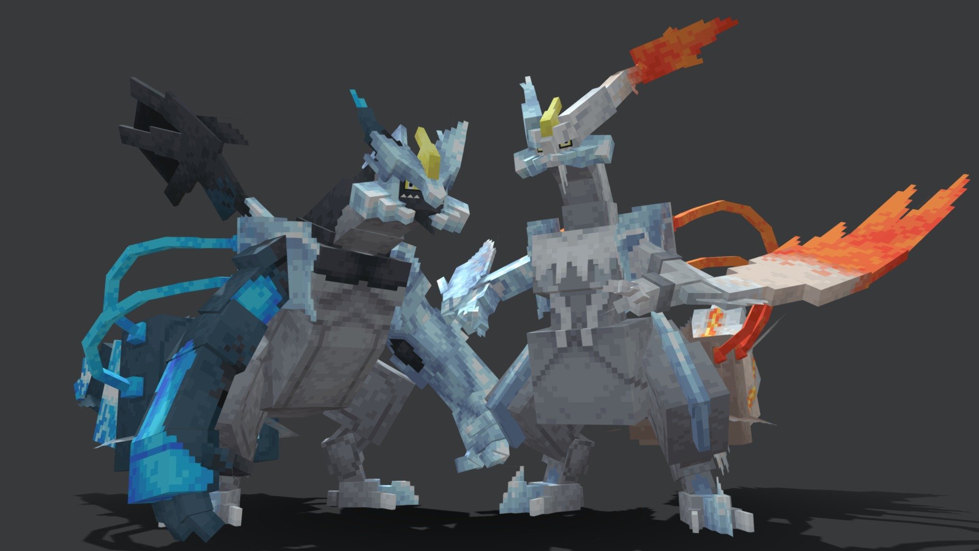 Black And White Kyurem Fusions (Cobblemon) - 3D model by heaveninvoid ...