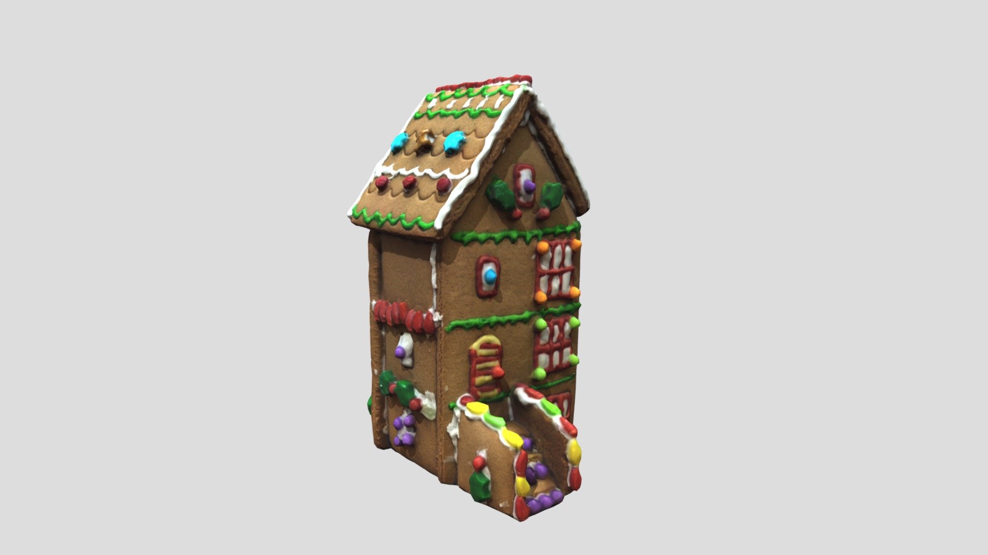 Gingerbread House 4 - Download Free 3D model by XR-initiative [f8a433c ...