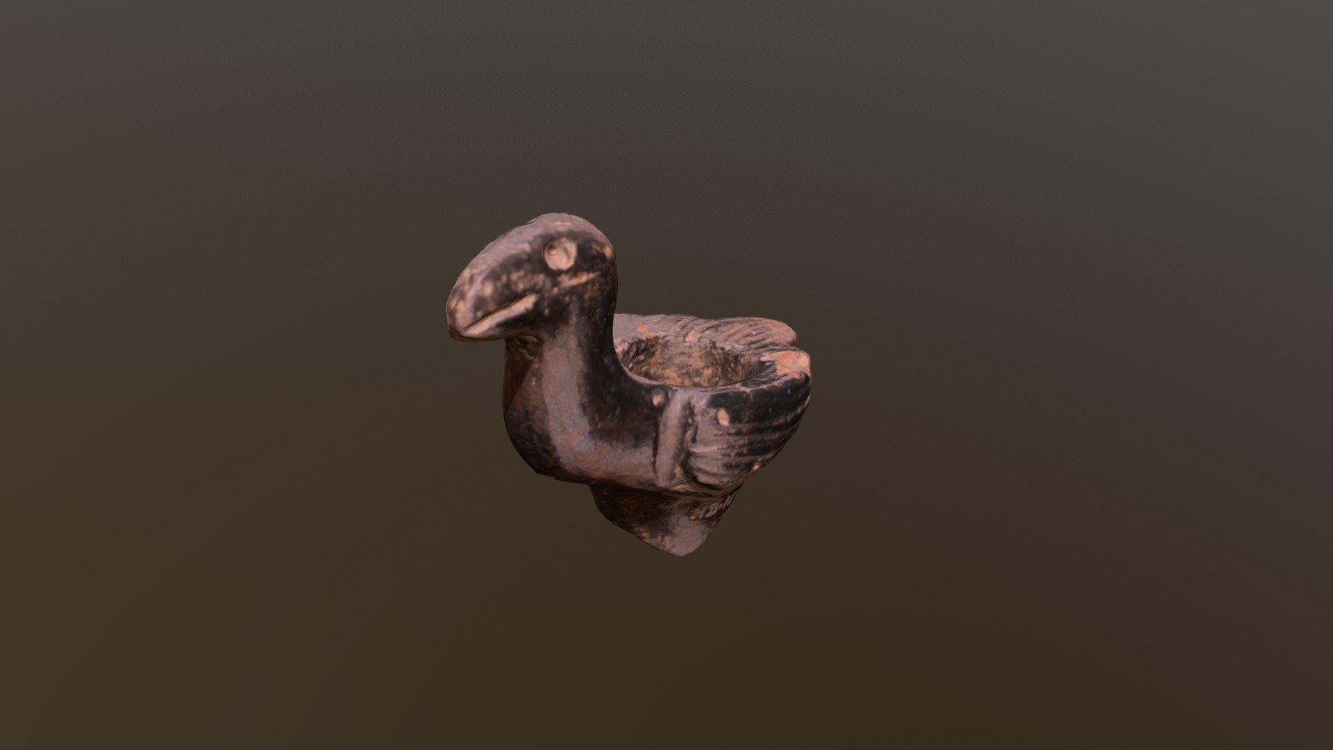 Bird pipe (HD 15468) - 3D model by Royal Ontario Museum, Archaeology of ...