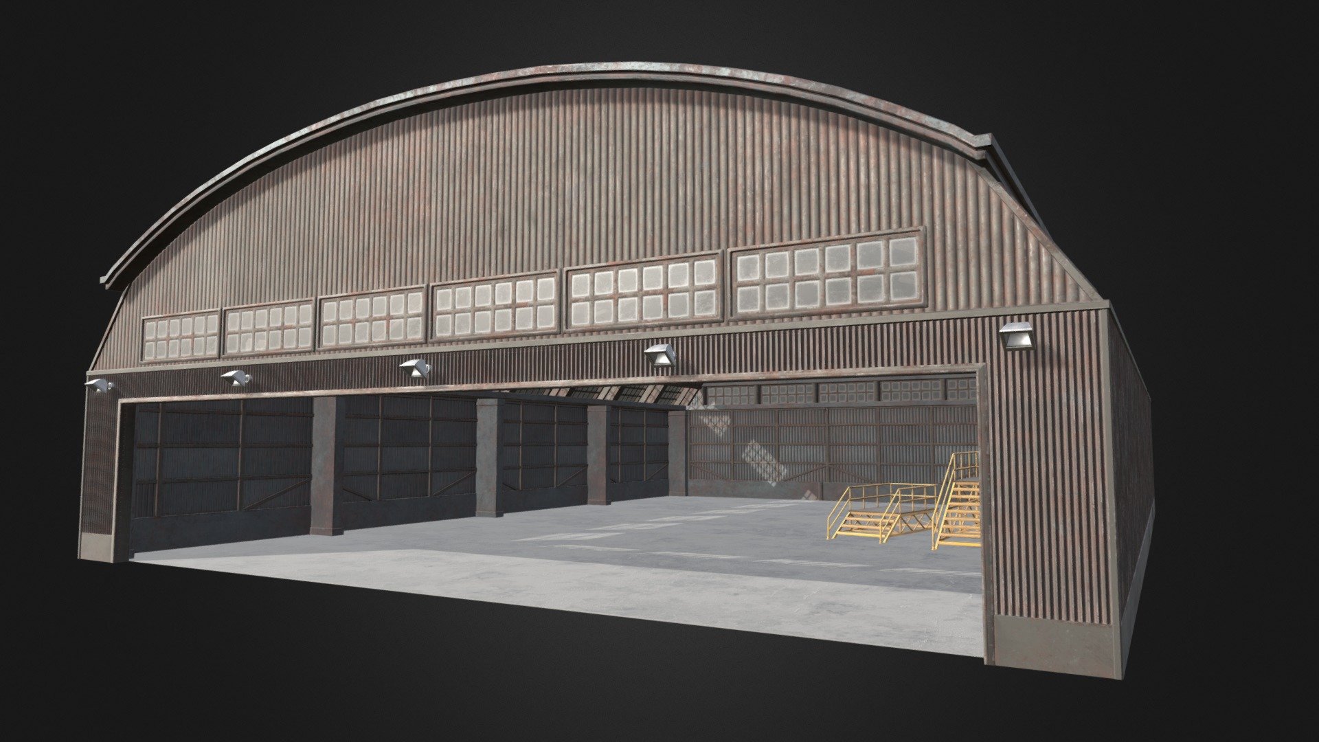 Hangar - Buy Royalty Free 3D model by Studio 795 (@studio_795) [f8a4f4a ...