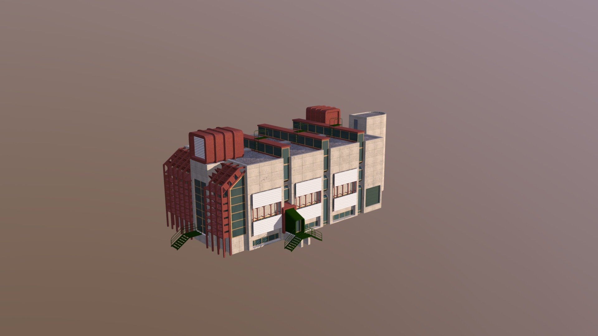 Ivan Goran Kovacic Library in Karlovac, Croatia - 3D model by Iskra ...