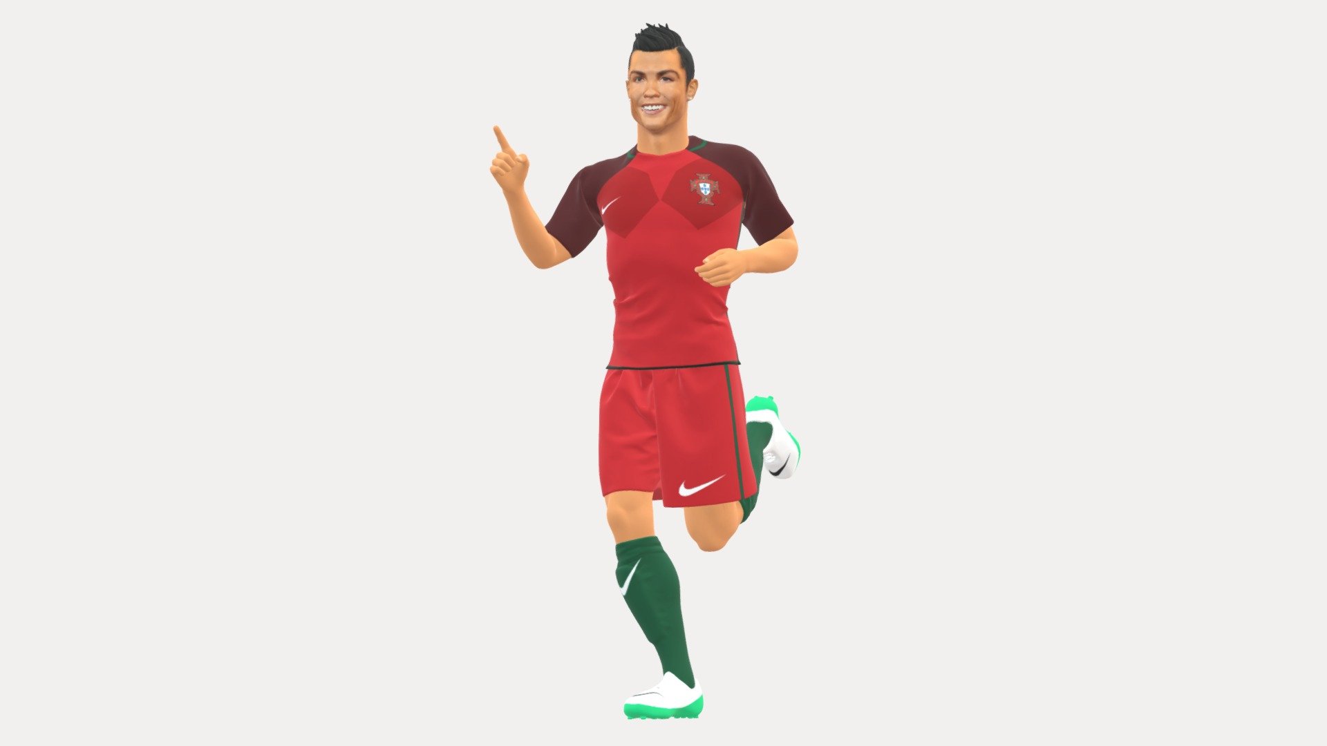 Running Cristiano Ronaldo 0234 - Buy Royalty Free 3D model by 3DFarm ...