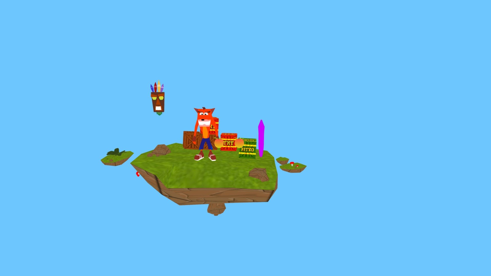 Crash Bandicoot: Diorama - 3D model by xmedicci [f8aacf7] - Sketchfab