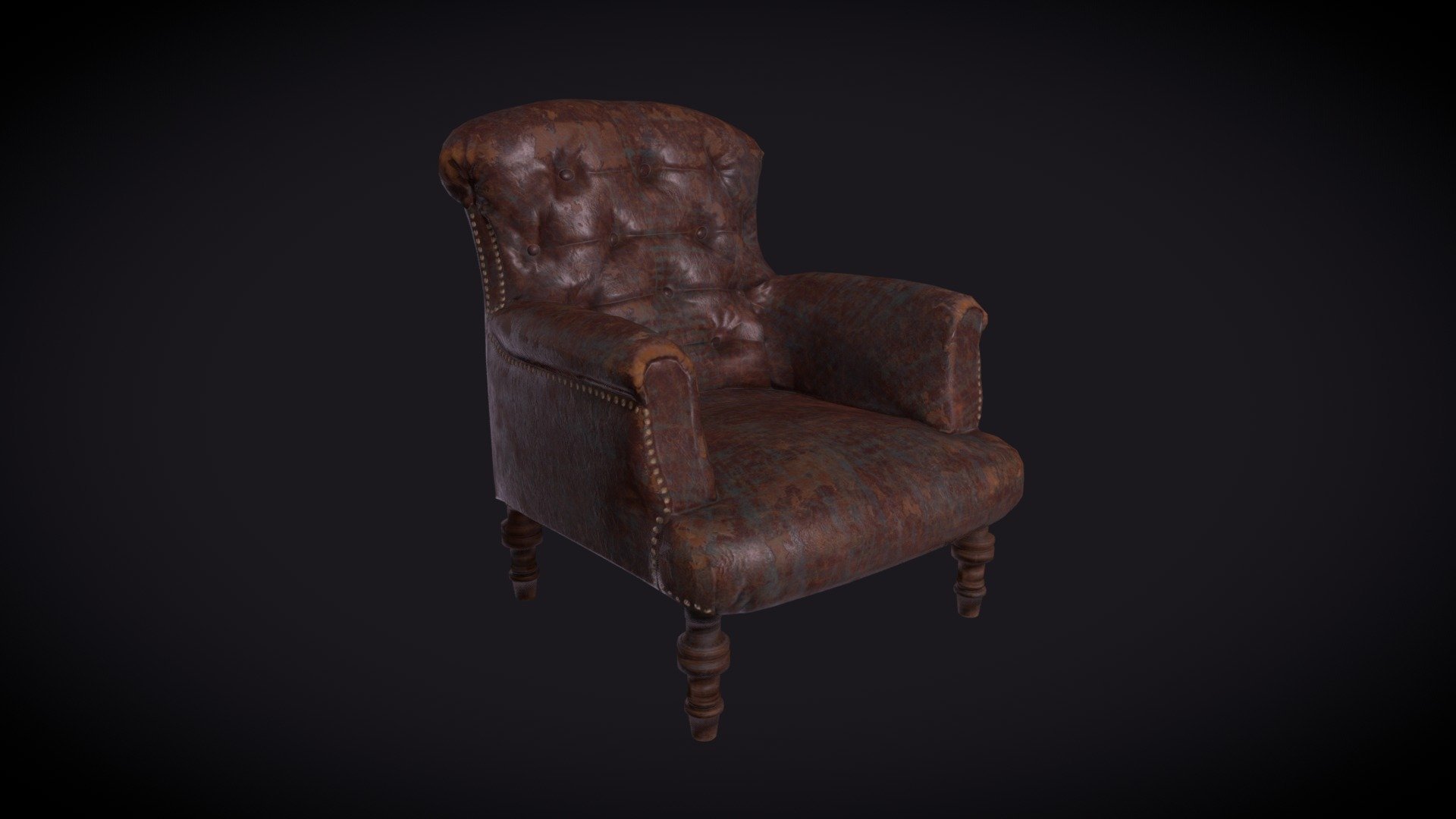 Stylized Leather Armchair - 3D model by cwasden [f8ab543] - Sketchfab