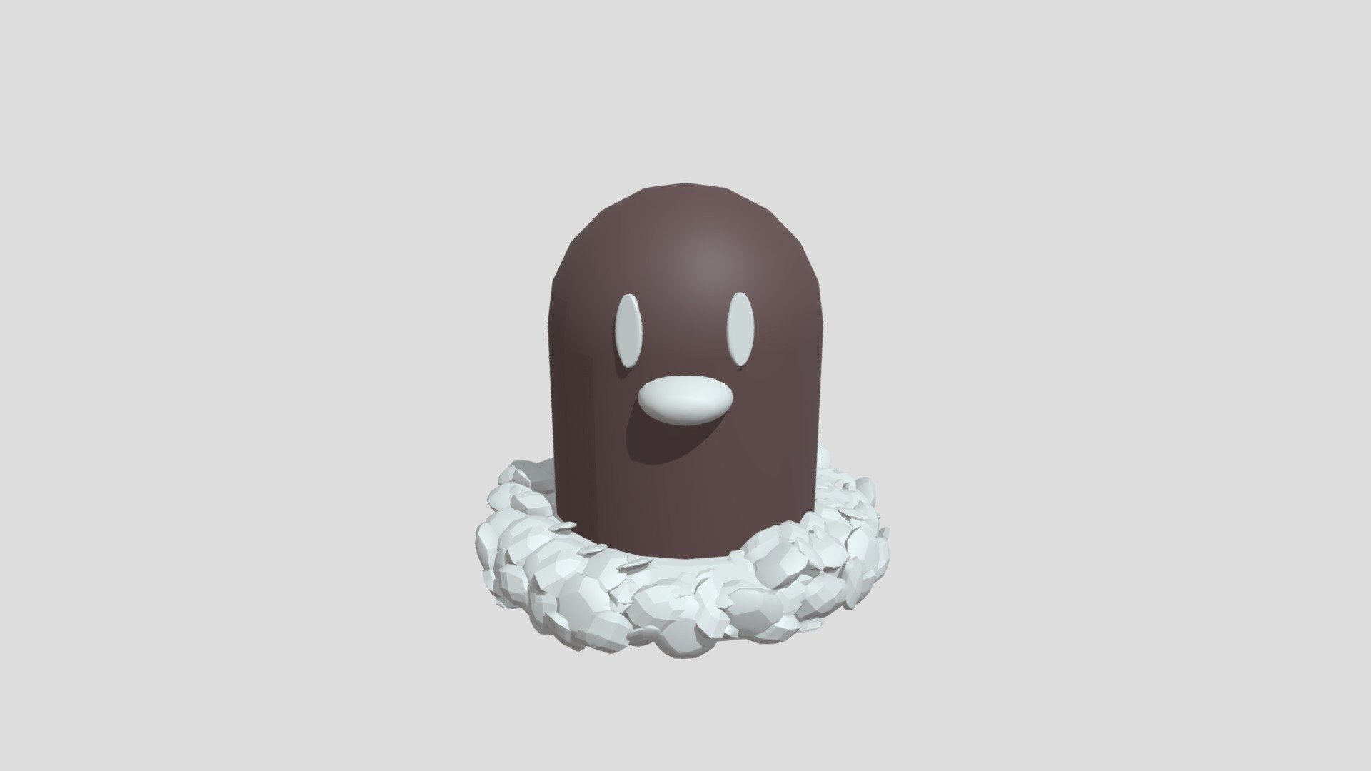 Diglett(Old) - Download Free 3D model by lleach5221 [f8ac47d] - Sketchfab