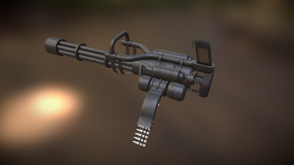 minigun - 3D model by Medeixo [f8aea76] - Sketchfab