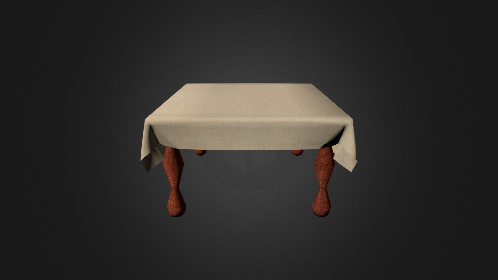 Simple Table Cloth - 3D model by guppy [f8af628] - Sketchfab