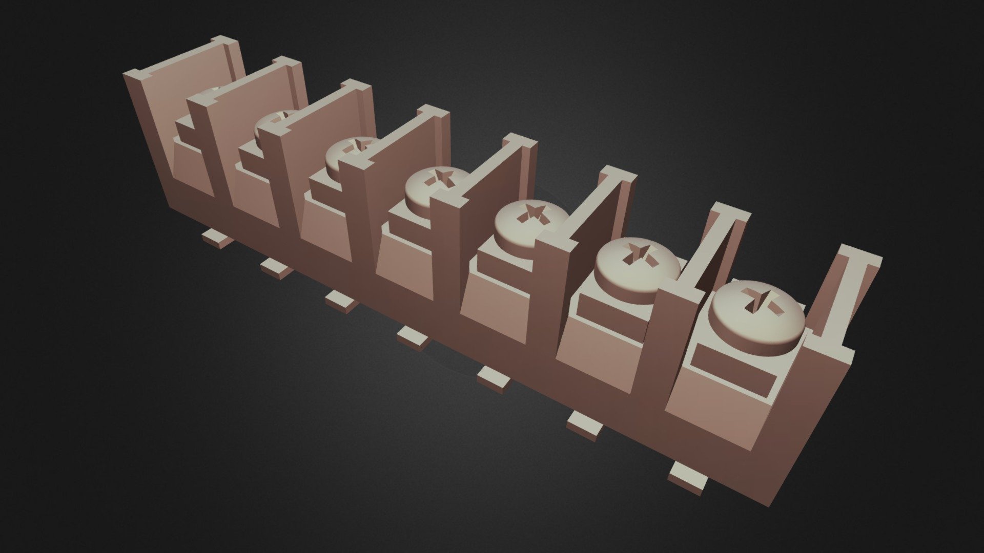 Barrier Type Terminal Block - Buy Royalty Free 3D model by MR.AnyCAD ...