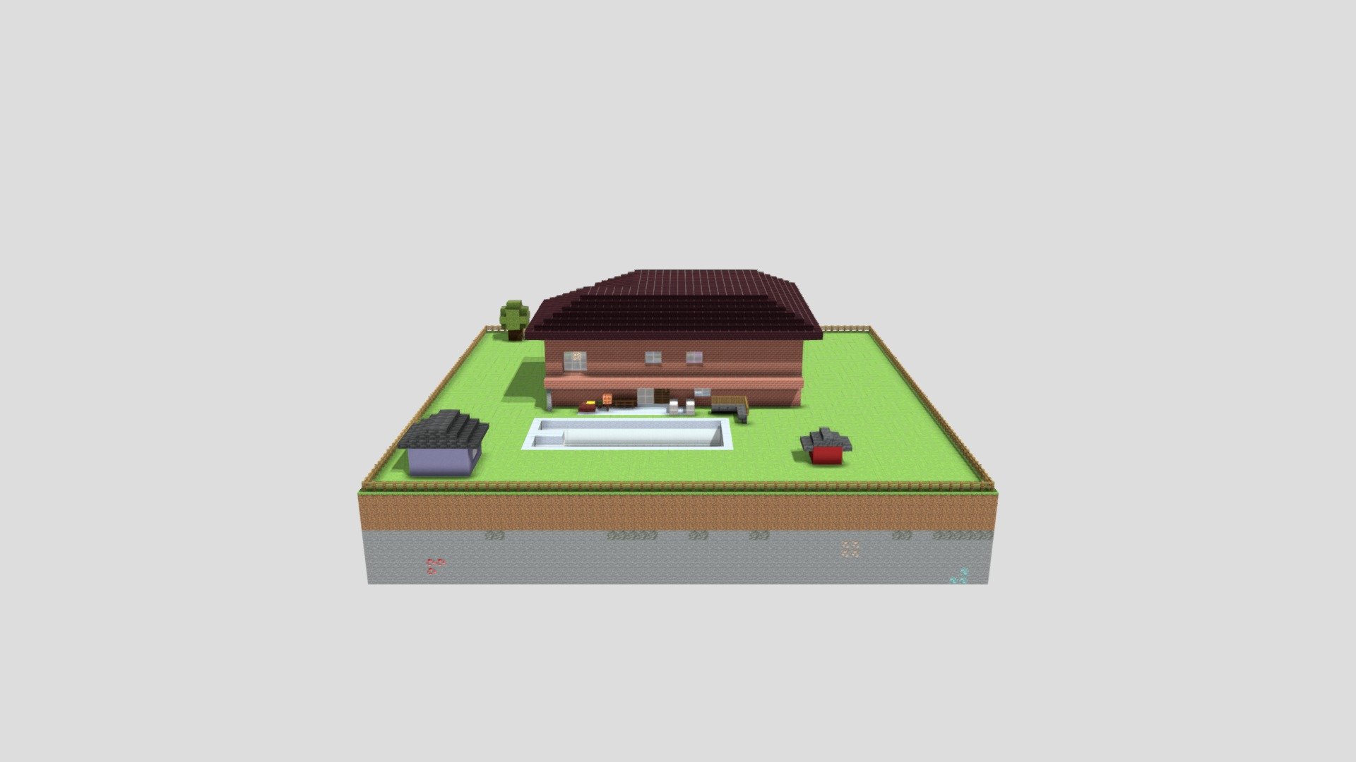 Minecraft House - Download Free 3D model by dorkiestdude [f8b1550 ...