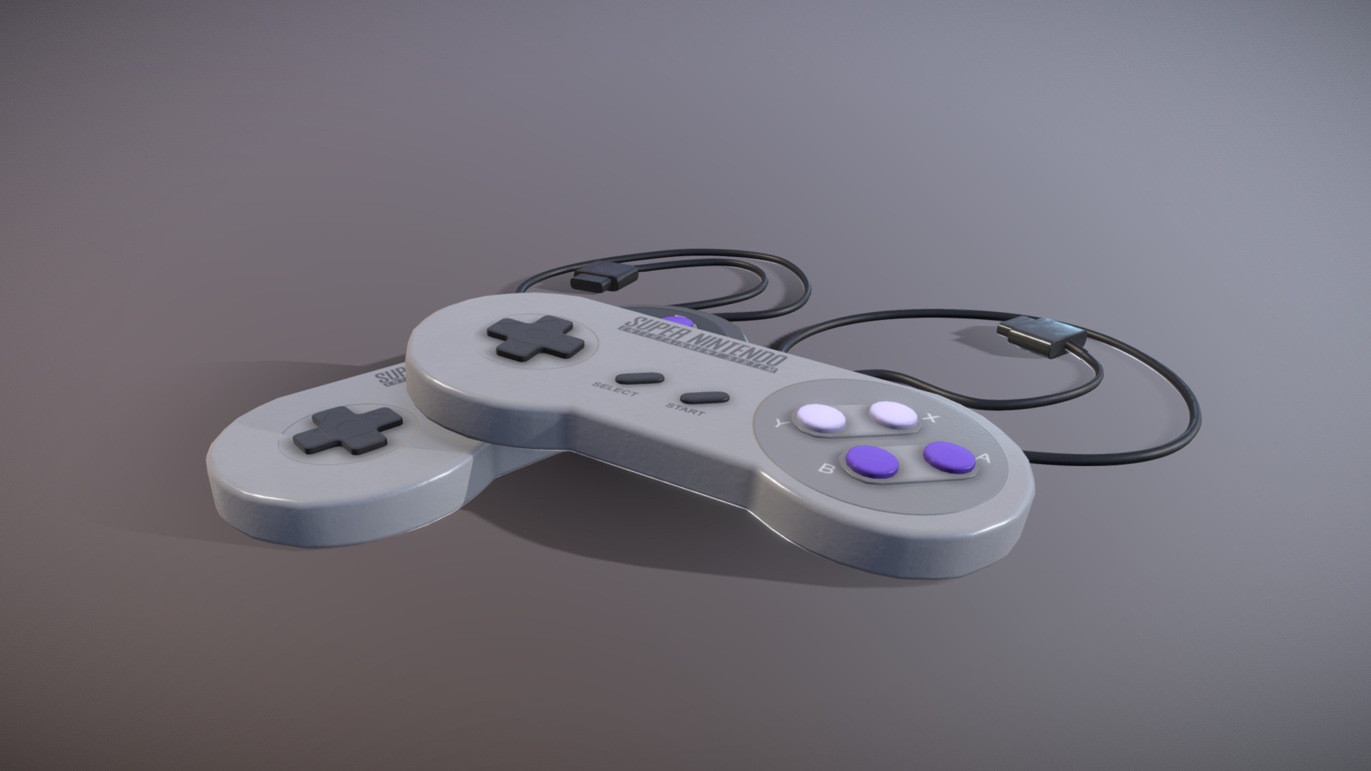 Super Nintendo Controller - 3D model by AndersonJuniorCG [f8b2ab0 ...