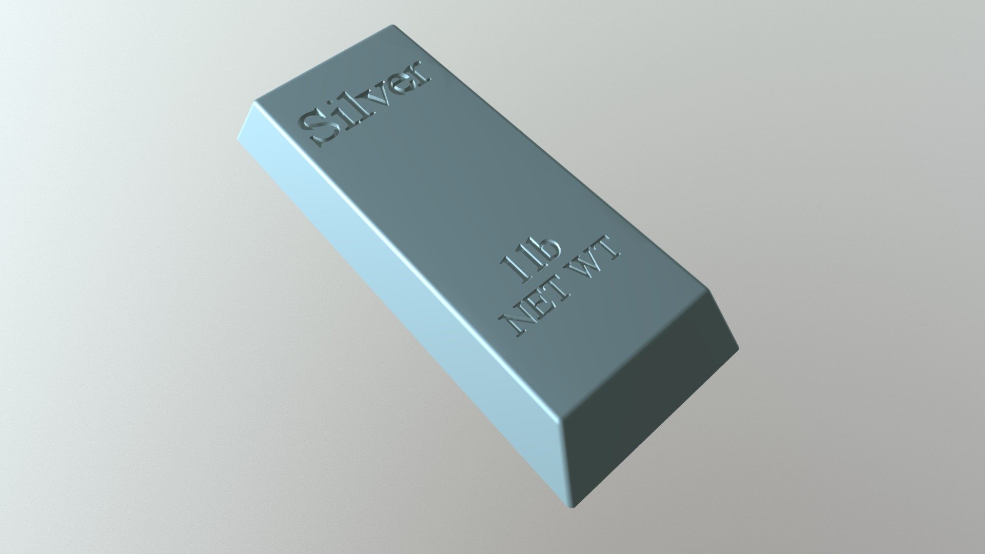 Silver Bar Top - 3D model by jbeals [f8b411d] - Sketchfab