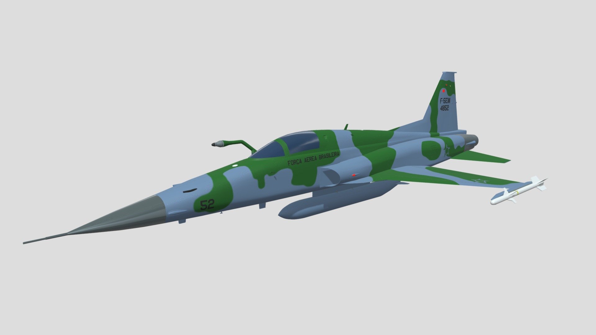 Northrop F-5 - FAB - Força Aérea Brasileira - 3D model by DFL81 ...