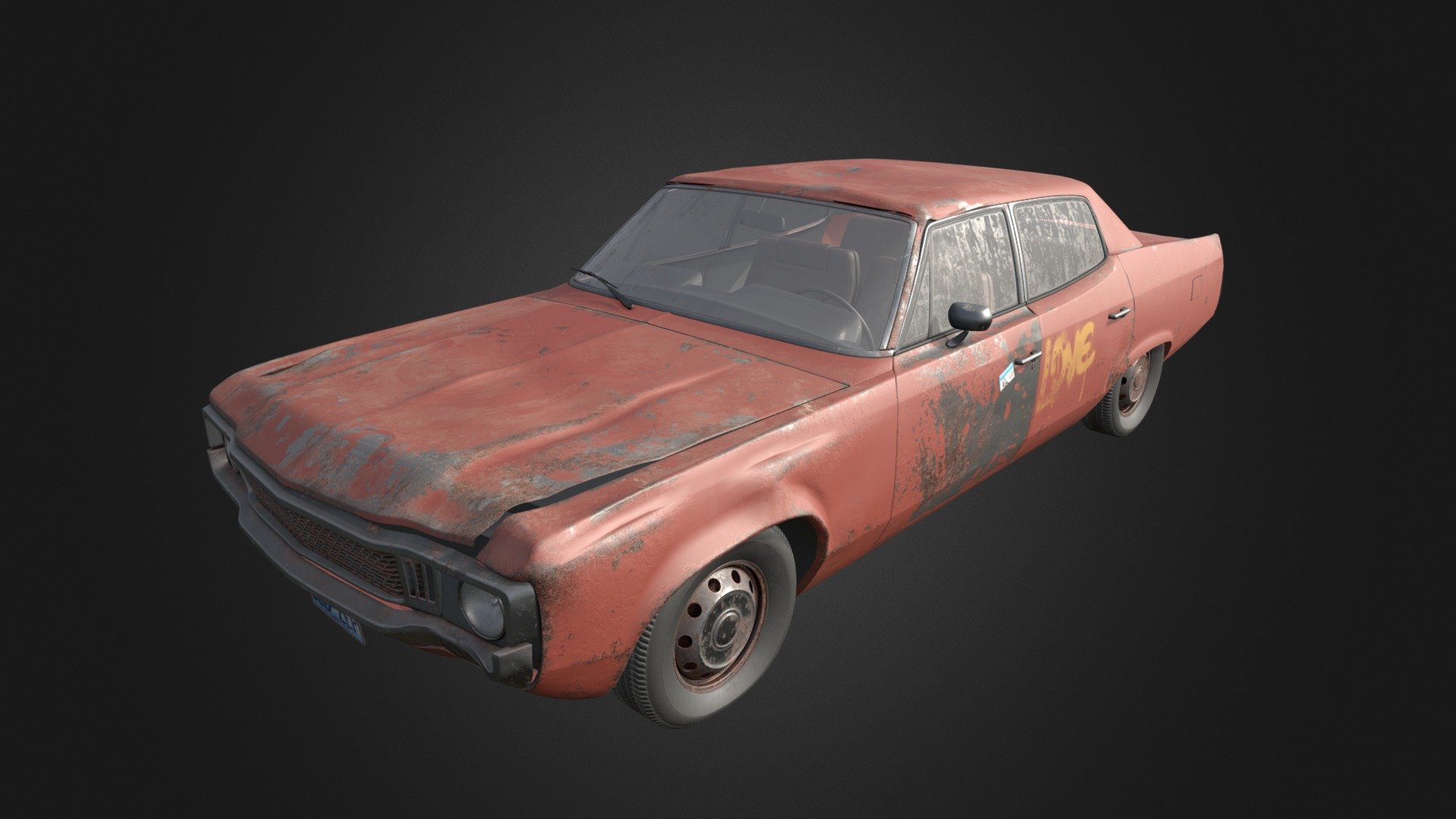 Abandoned Car 2 - Buy Royalty Free 3D model by Studio 795 (@studio_795 ...