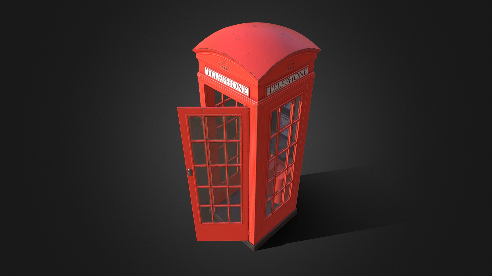 Red Phone Booth - 3D model by Amonther - Dominik Jakubczyk (@Amonther ...