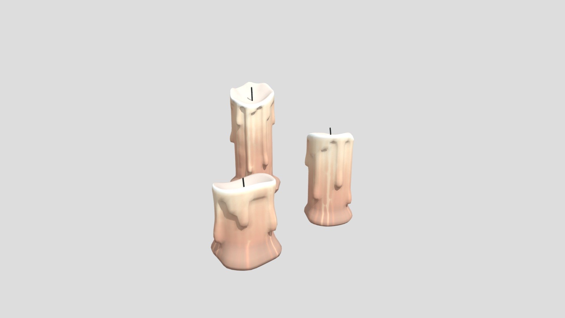 Candles - 3D model by alyratala [f8b735a] - Sketchfab