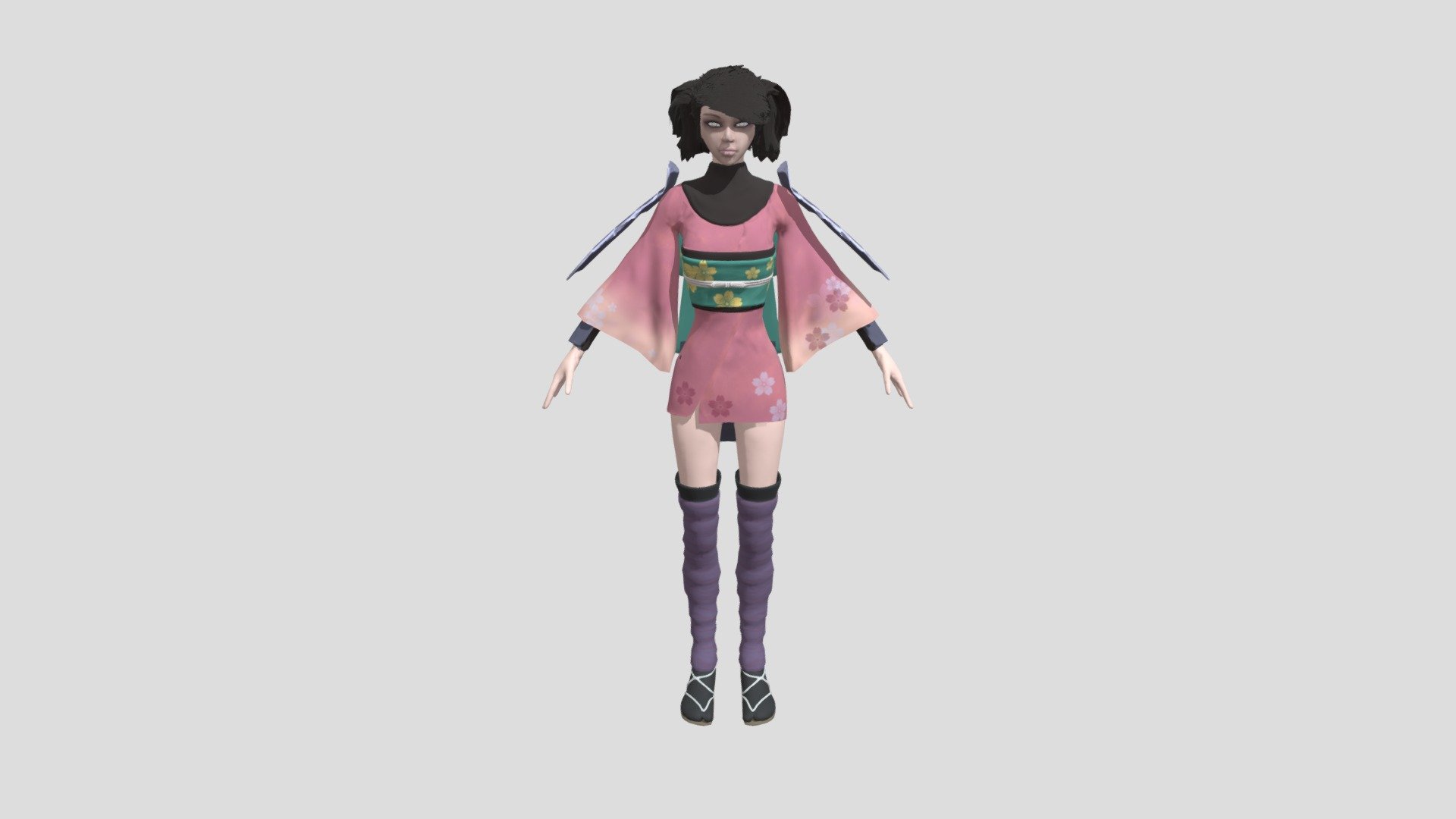 Momohime - Download Free 3D model by Zelkami [f8b802d] - Sketchfab