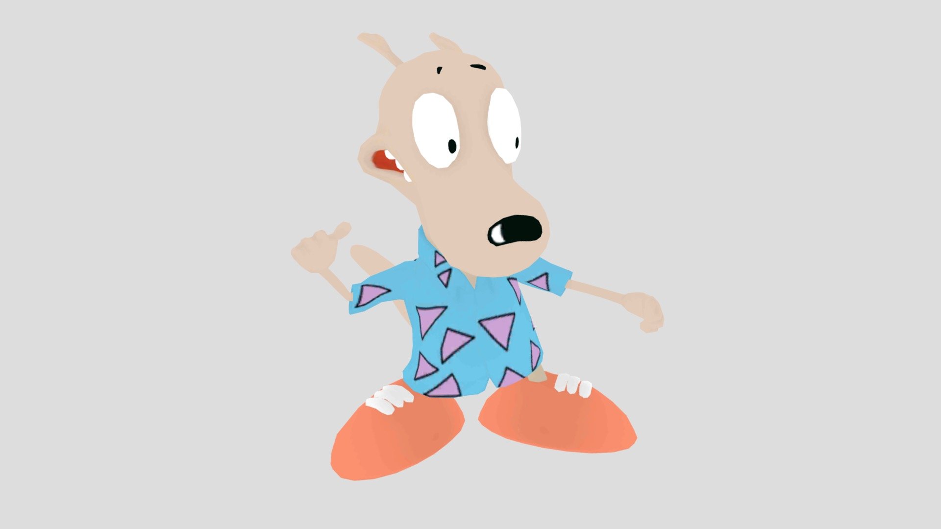 Nickelodeon Super Brawl Universe Rocko - Download Free 3D model by SMF ...