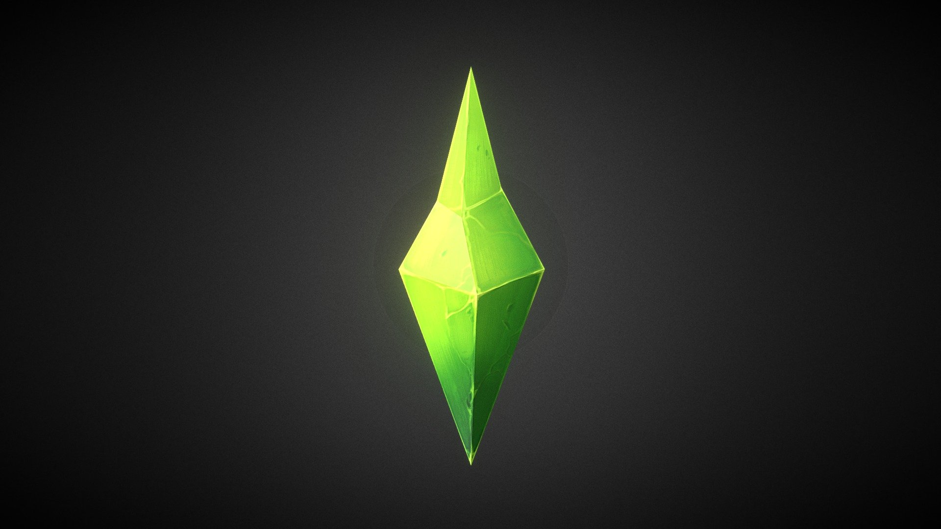 Green Gem Shard - 3D model by Somsai [f8bd11f] - Sketchfab