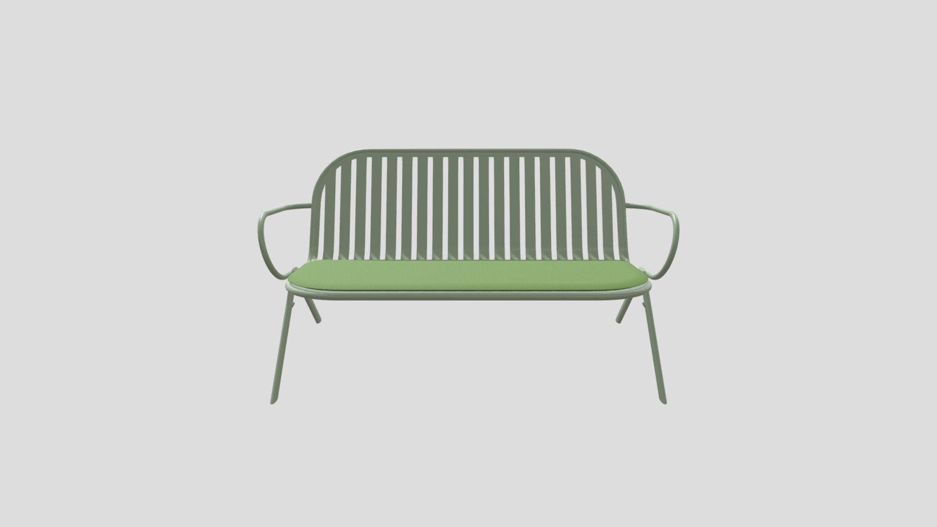 Jos Two Seater Sofa - Sage - Green Seat - 3D model by metaggio ...
