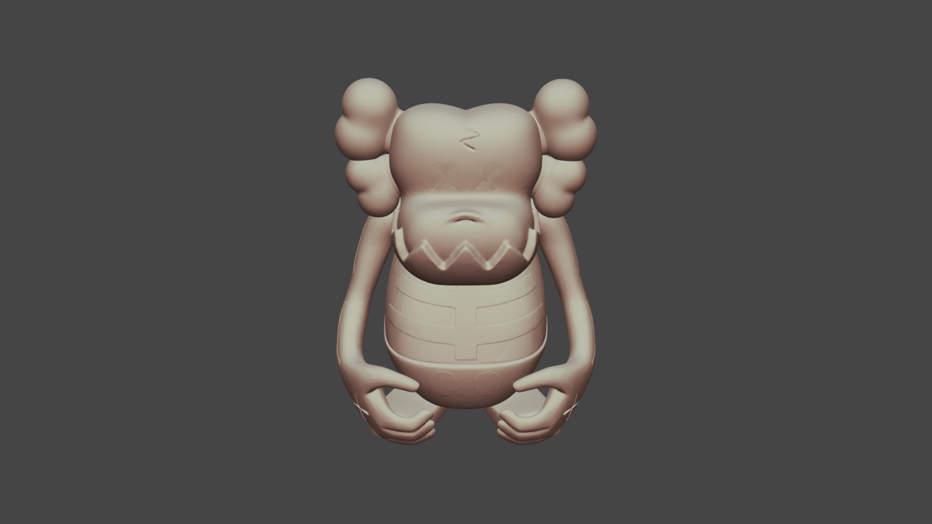 Kaws Bounty Hunter Skull Kun Fan Art 3d Print - 3D model by DanntZC ...