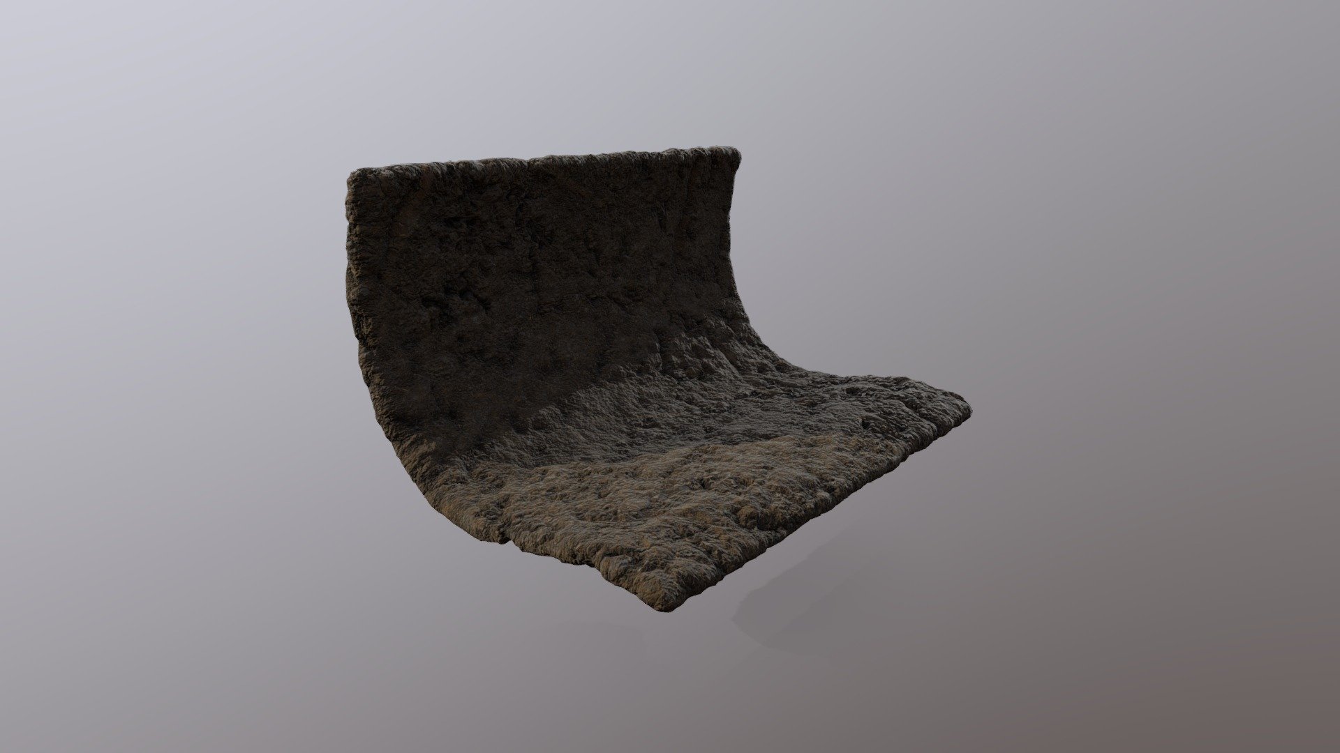 Ploughed Dirt Terrain - Curved 2-sided Mat - 3D model by Piero Folly ...