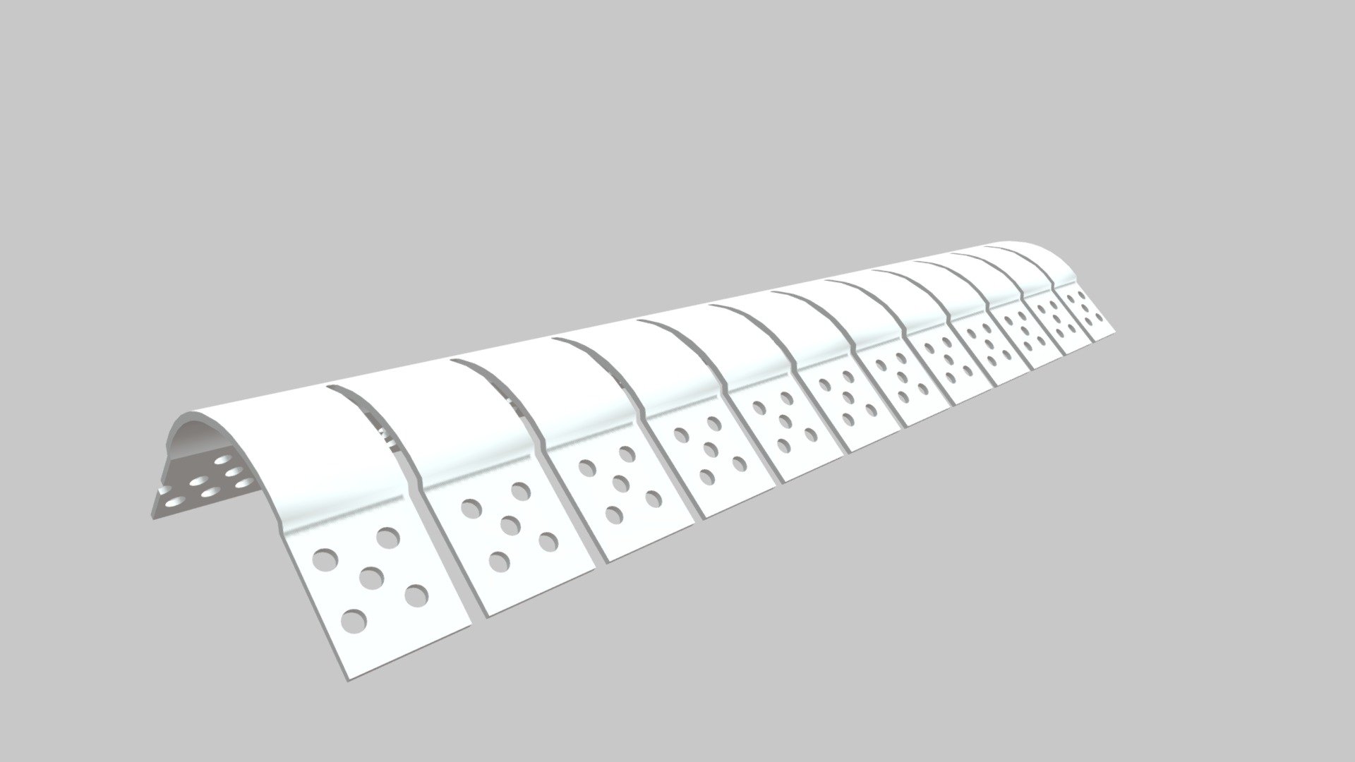 7199 1 ½" Bullnose Outside Corner Bead - Download Free 3D model by Trim ...